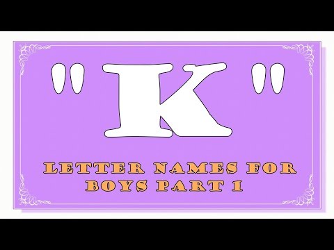 POPULAR MULTICULTURAL K LETTER NAMES FOR BABY BOYS - PART 1- TOP 1000 OF USA AND UK