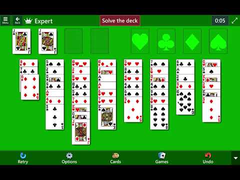 Microsoft #Solitaire Collection #Star Club #30anniversary - #FreeCell Game 14 #Expert