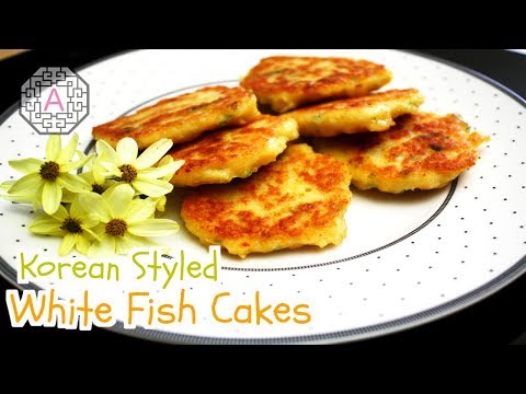 Korean Styled White Fish Cakes (흰살 생선전)