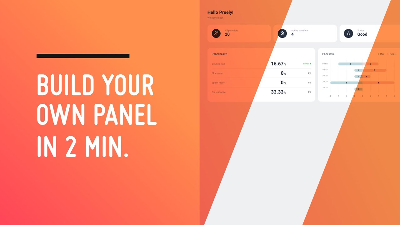 Build your panel in 2 min. Preely.com