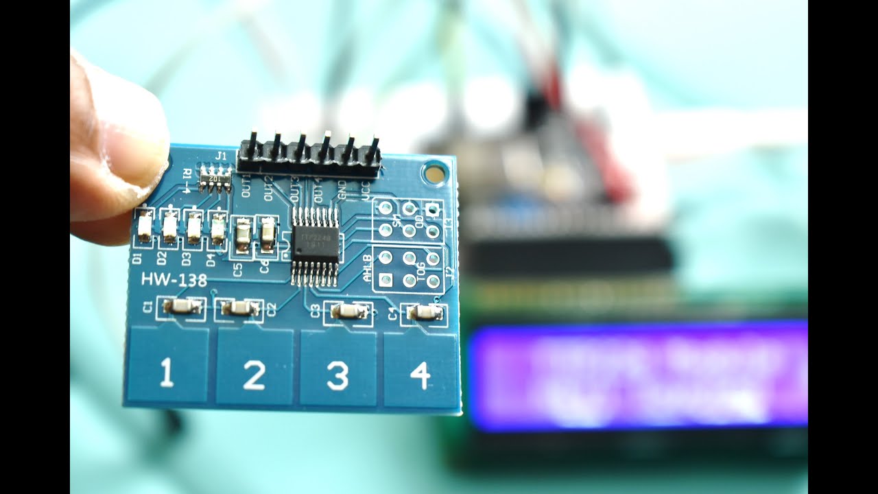 NodeMCU Interfaced Capacitive Touch (TTP224)