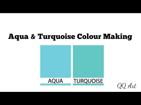 How to make Aqua and Turquoise Colour |aqua & Turquoise Colour Making #colourmaking #art #acrylic