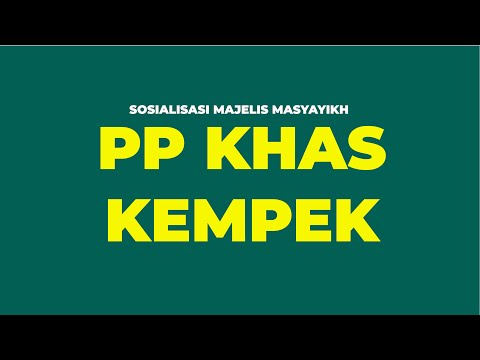 🔴 LIVE -  SOSIALISASI UU NOMOR 18 TAHUN 2019 DI PESANTREN KHAS KEMPEK #majelismasyayikh #kempek