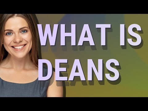 Deans | meaning of Deans