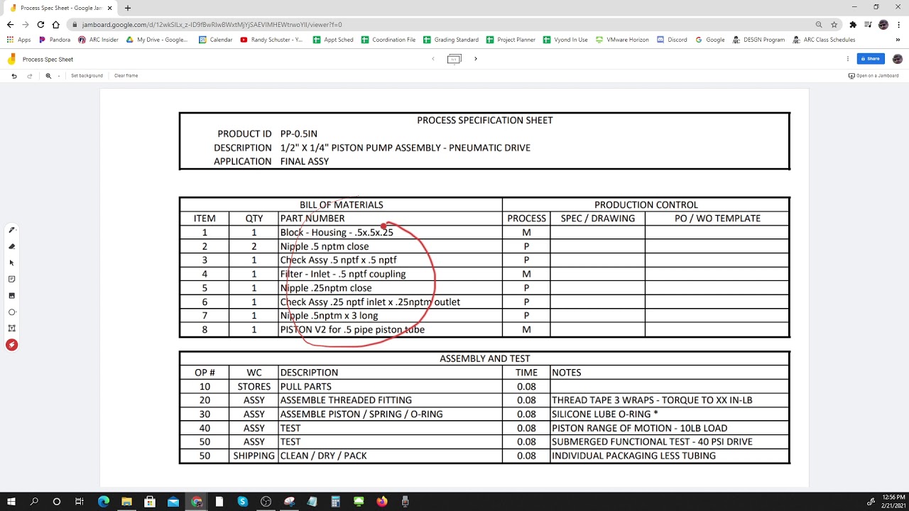330  How To   Process Spec Sheet