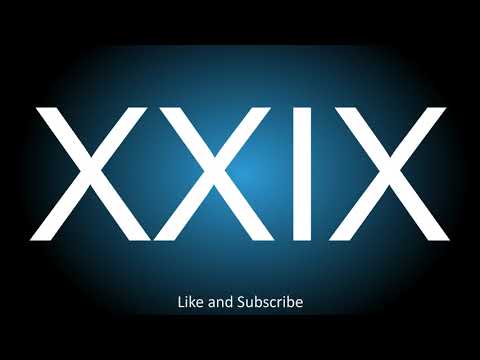 Meaning of the Roman Numeral - XXIX.