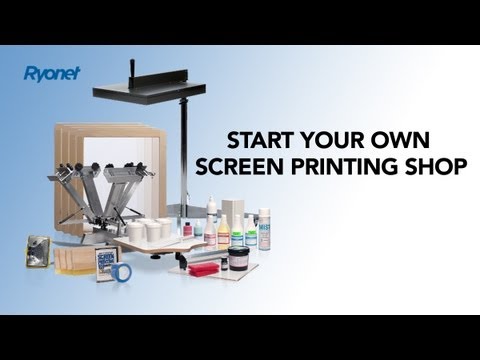 Semi-Pro Complete Multi Color Screen Printing Shop Kit