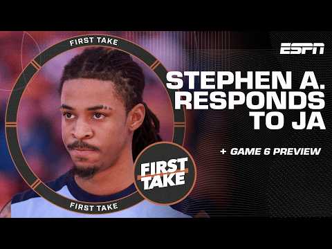 Stephen A. addresses Ja Morant's comments about Memphis π + NBA Finals Game 6 preview πΏ | First Take