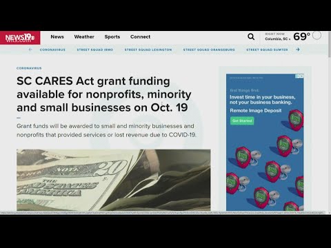 SC CARES Act grant funding available for nonprofits, minority and small businesses on Oct. 19