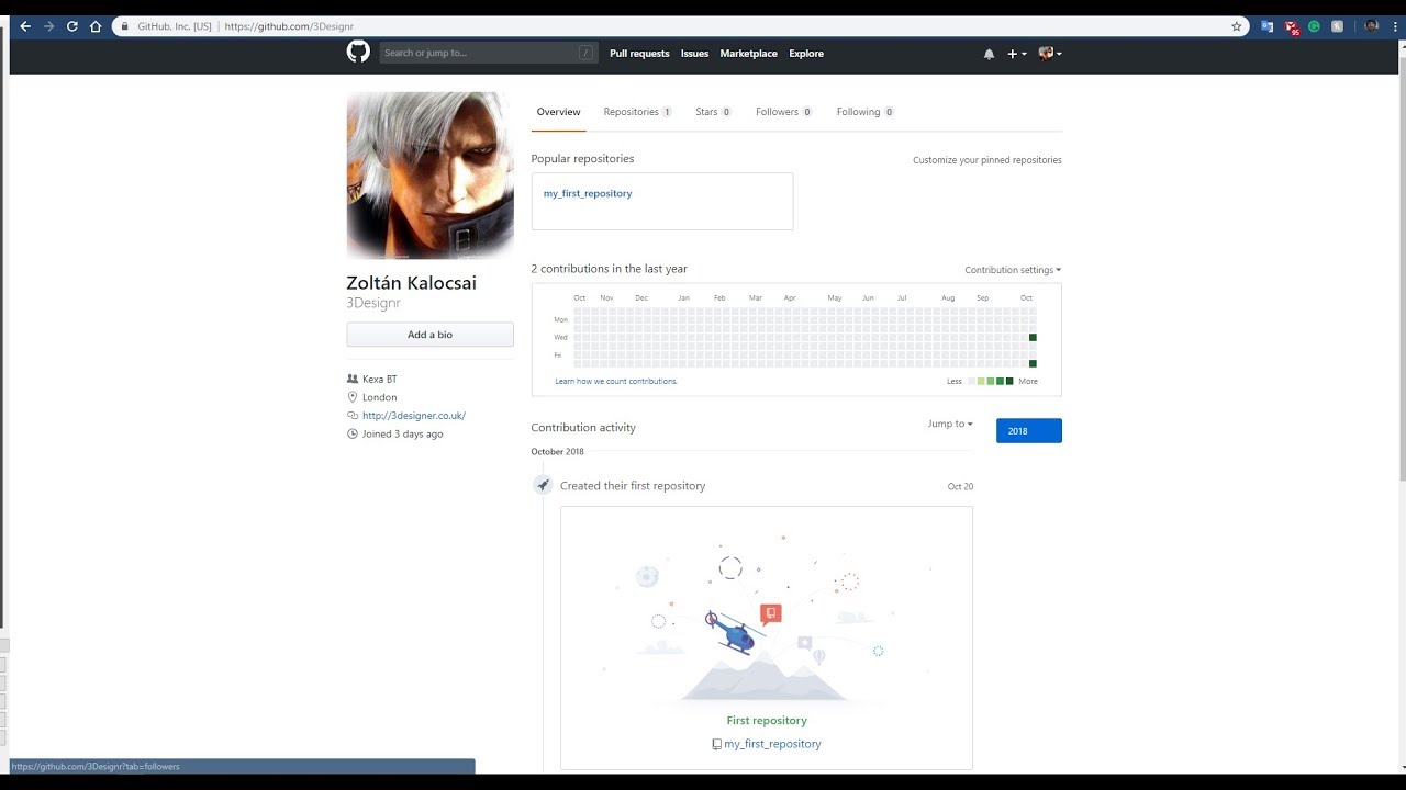 screenshot from github