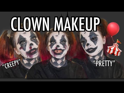 Creepy Clown Makeup - 2 Looks | Halloween 2020
