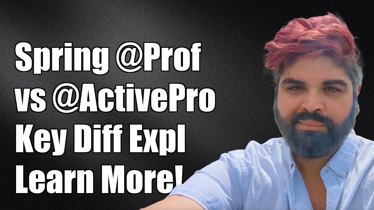 Spring @Profile vs @ActiveProfiles: Key Differences Explained