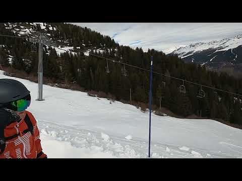 Skiing from Salla Lift to Crozats Lift | La Plagne Paradiski | GoPro POV | Feb 2023