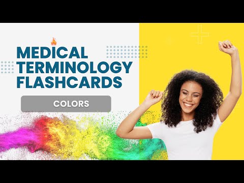 Medical Terminology Flashcards: Category [Prefix] Colors