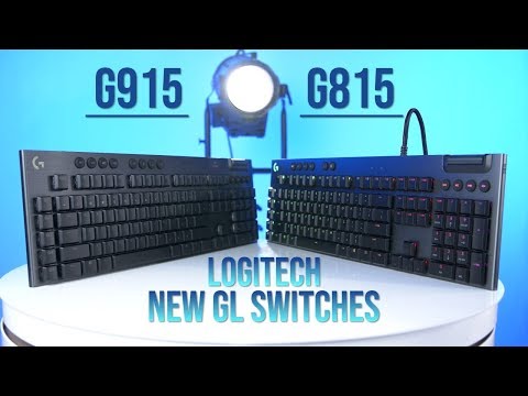 Hear the click of Logitech's new GL switches in the G815 and G915 keyboards