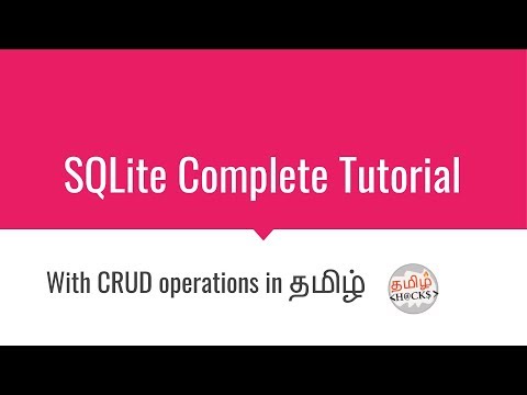 Learn SQLite Database in tamil | Complete tutorial with practical examples | tamilhacks