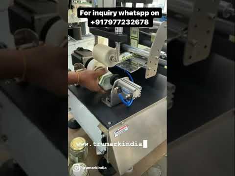 Semi auto square / hexagonal /round bottle labeling machine sticker label applicator