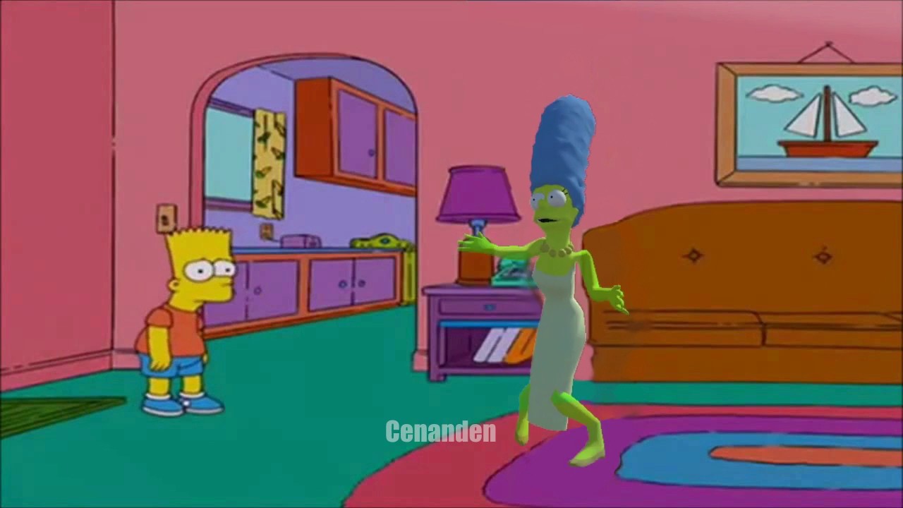 Marge does default dance from fortnite