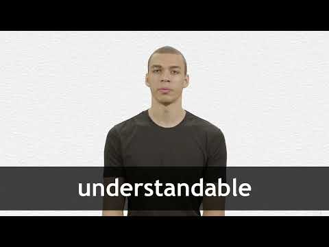 How to pronounce UNDERSTANDABLE in American English