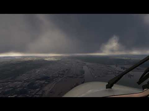 Landing in Seattle Washington | KBFI (BFI) | King County International Airport (Boeing Field)