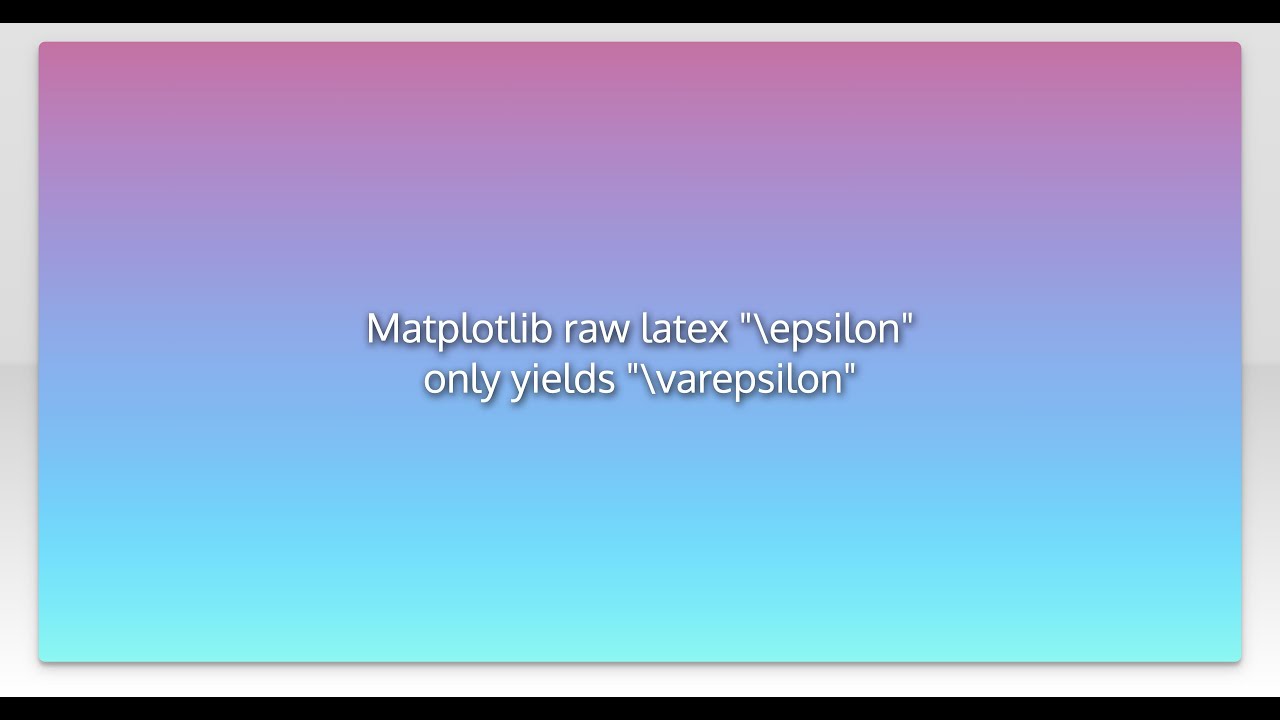 Matplotlib raw latex 