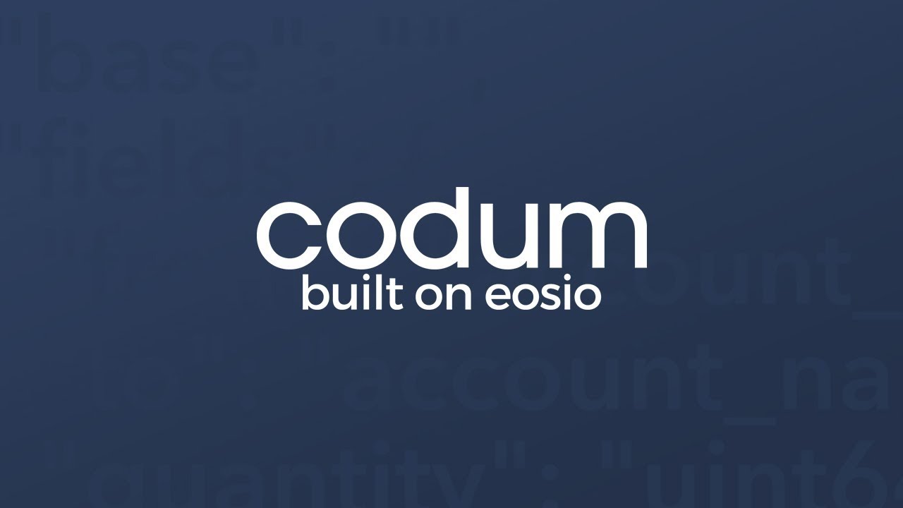 codum - the code market. Community driven. Based on EOS.