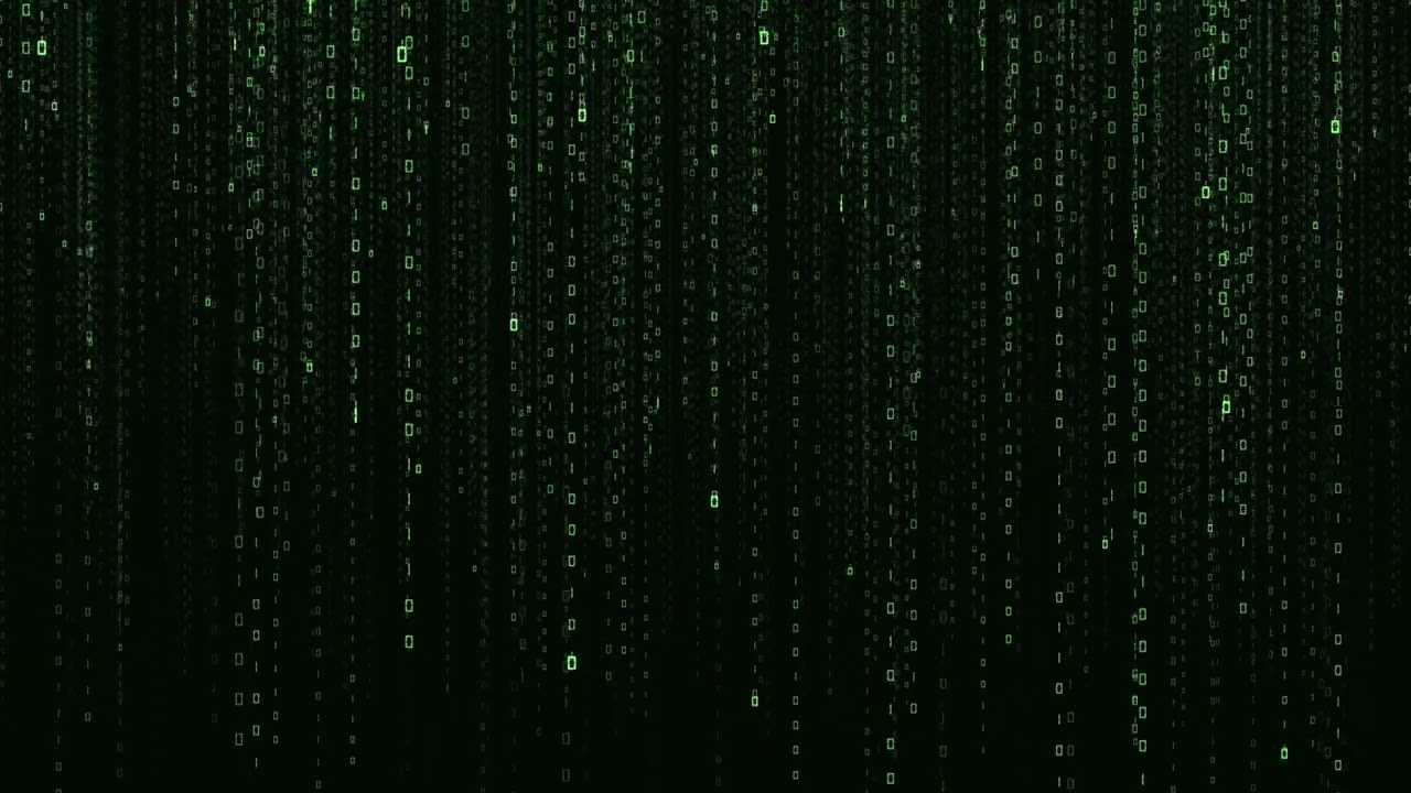 #Big #data and artificial intelligence binary code falling and scrolling #Digital Data Stream Matrix