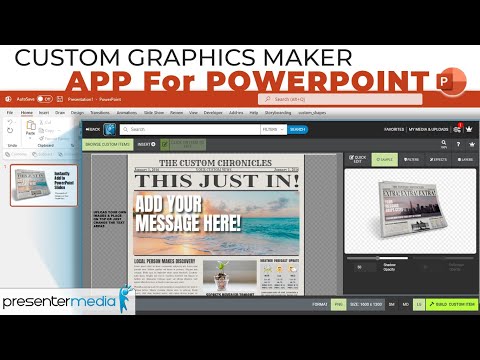 Quickly insert customizable animations and clipart into PowerPoint using the PresenterMedia add-in.