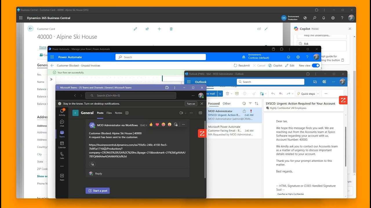 Business Central - How to make use of Copilot AI Search & Power Automations
