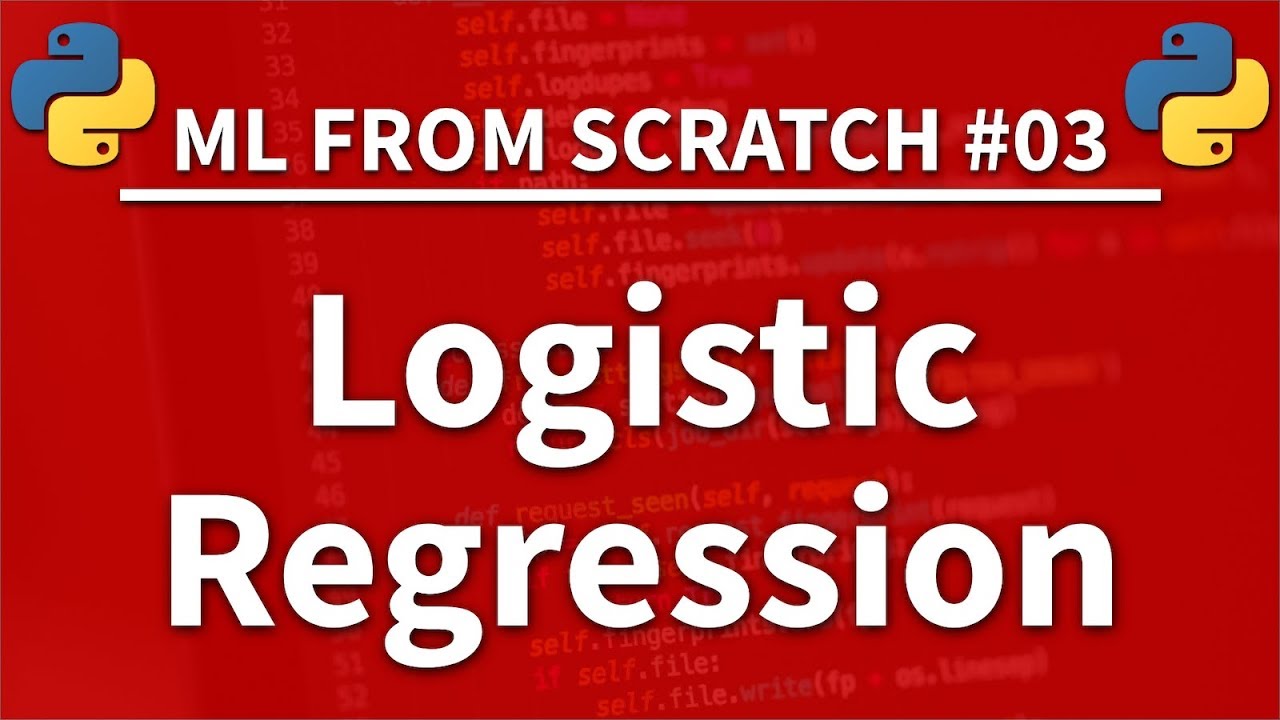 Logistic Regression in Python - Machine Learning From Scratch 03 - Python Tutorial