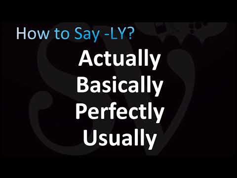 How to Pronounce LY - English Pronunciation