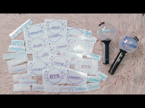 [Etsy Shop] Decorate Armybomb (BTS Lightstick) & How to apply the Stickers