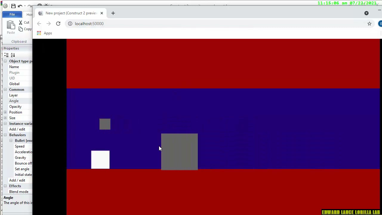 【Construct 2】adding in the enemies Making a gravity infinite runner