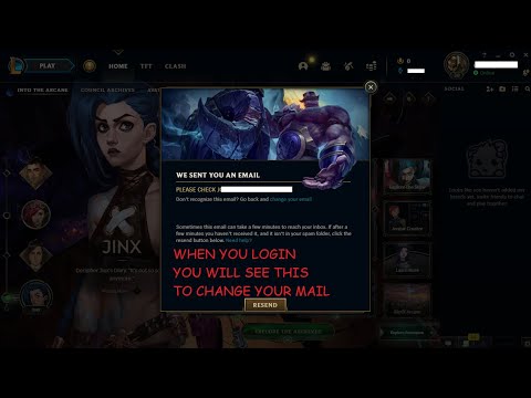 LEAGUE OF LEGENDS E MAIL CHANGE LOL PASSWORD CHANGE