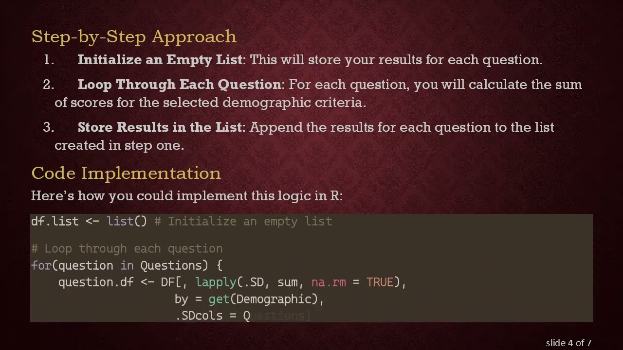 Mastering Looping with Two Lists in R