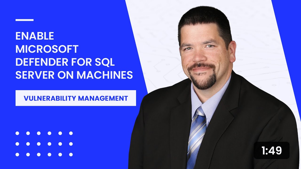 Enable Microsoft Defender for SQL Server on Machines