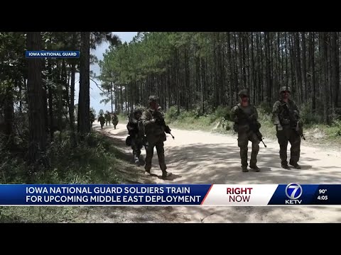 Iowa National Guard soldiers train for upcoming Middle East deployment