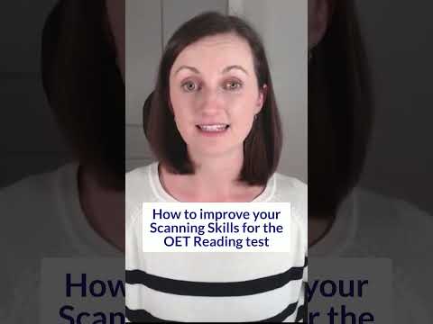 Best tips to improve your Scanning skills for OET Reading
