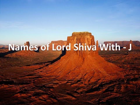 Names of Lord Shiva With Letter - J | Lord Shiva Names With - J