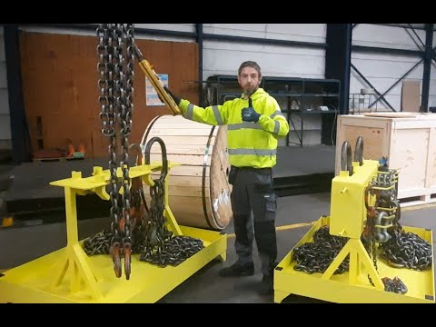 Manage your lifting chains with the DEUFOL mobile lifting chain storage box.