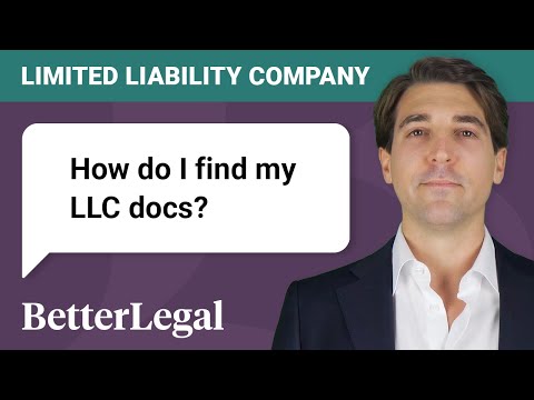 How do I find my LLC documents?
