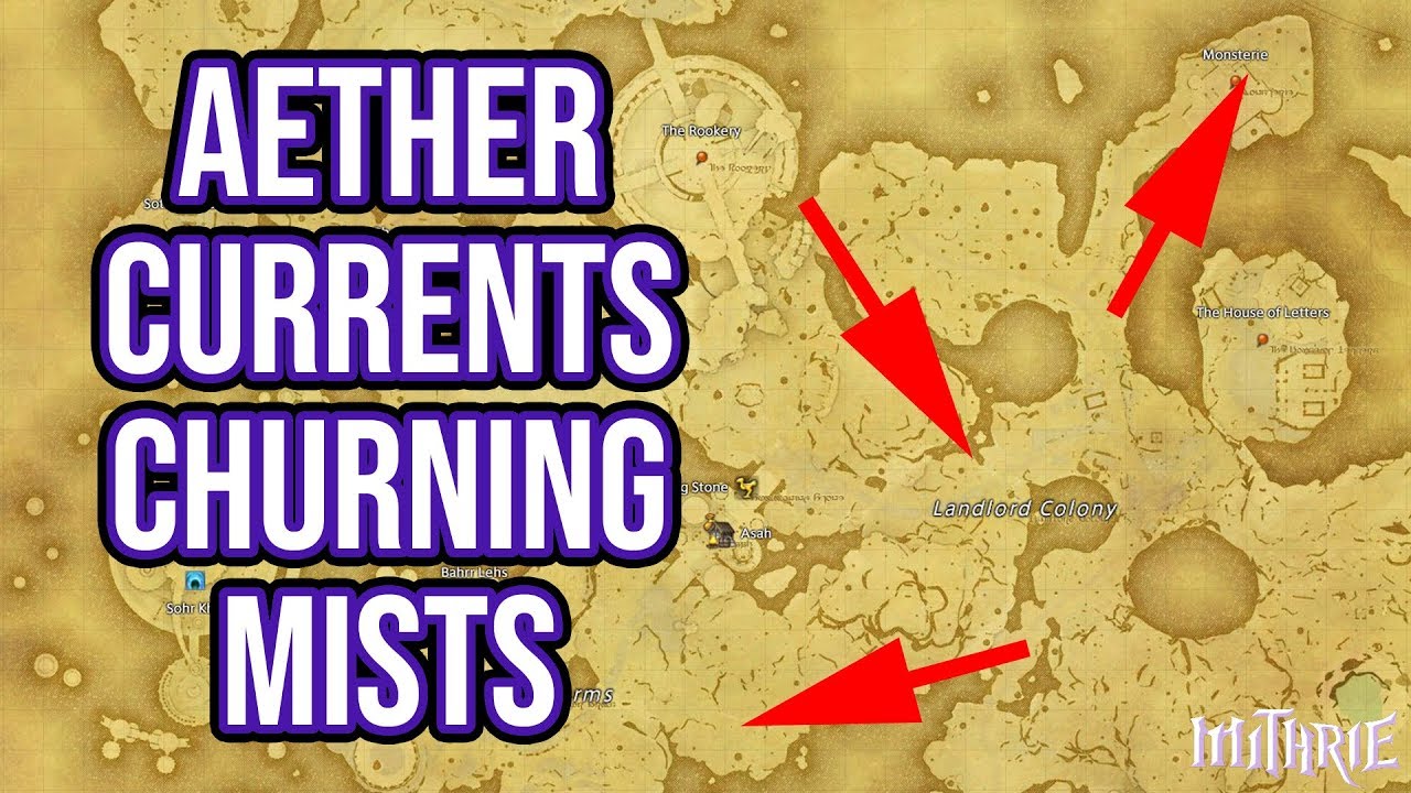 FFXIV Aether Currents Churning Mists Locations Guide - Mithrie