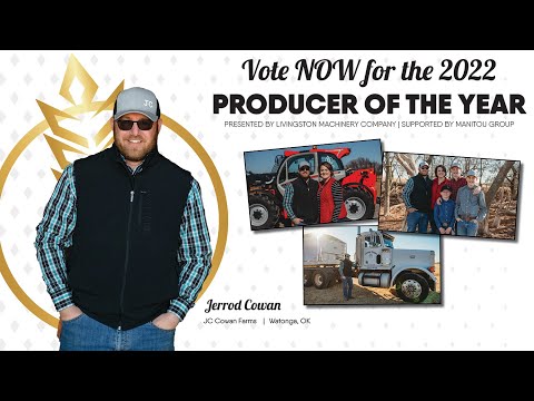 Jerrod Cowan – Finalist for Producer of the Year 2022 – Sponsored by Livingston Machinery