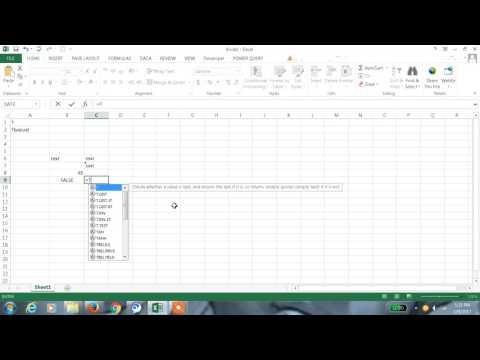 Excel 2013 Tutorial# 21 T Function in excel