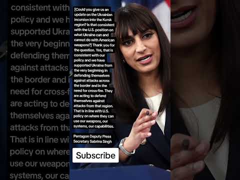 Pentagon Deputy Press Secretary Sabrina Singh (Quotes)