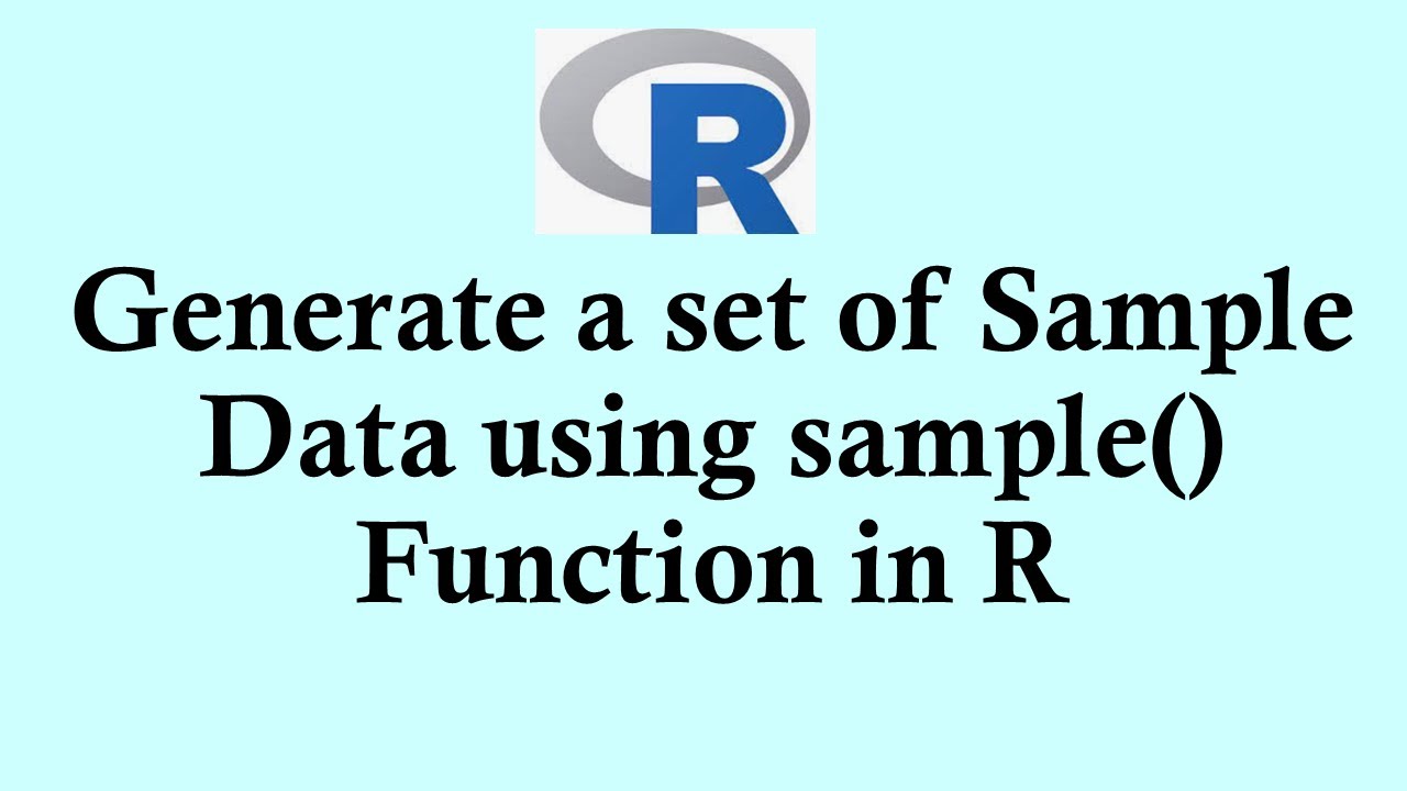 R programming | Using sample() Function in R