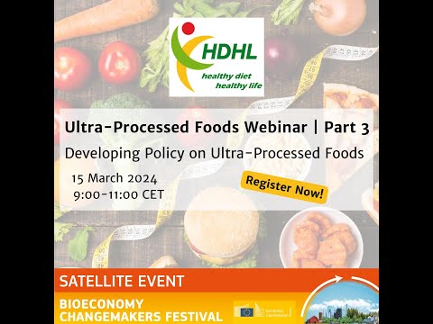HDHL Webinar - Developing policy on Ultra-Processed Foods