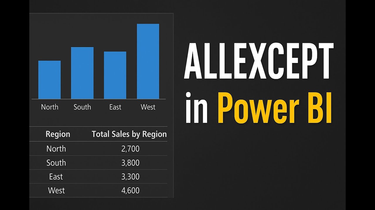 Master ALLEXCEPT in Power BI | DAX Function Explained with Examples