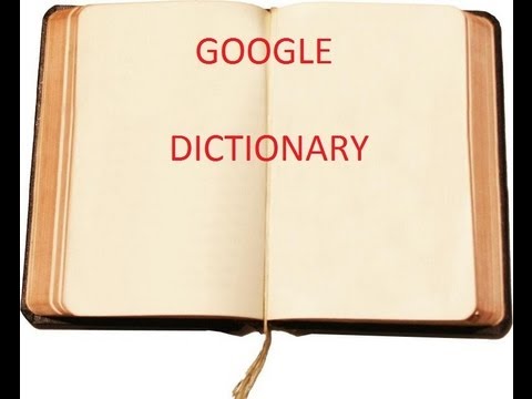 Google Dictionary