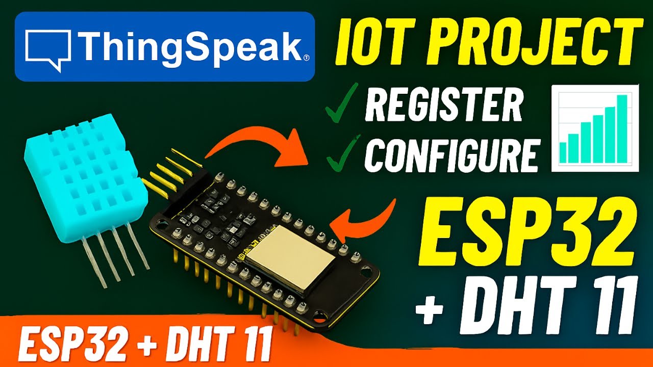 ThingSpeak IoT Tutorial | ESP32 + DHT11 Temperature & Humidity Project